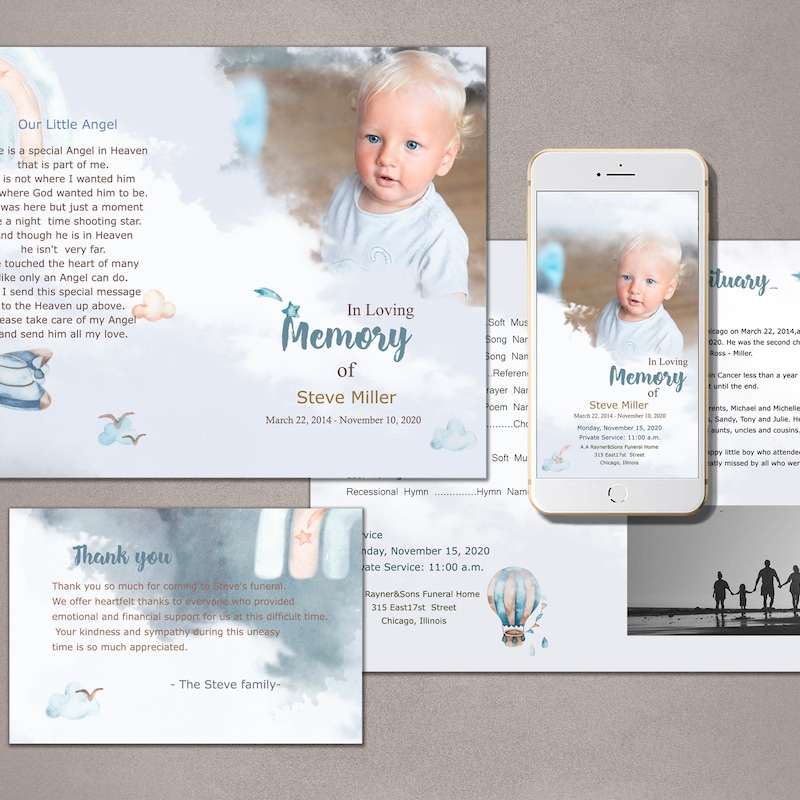 Infant Funeral Program - Etsy