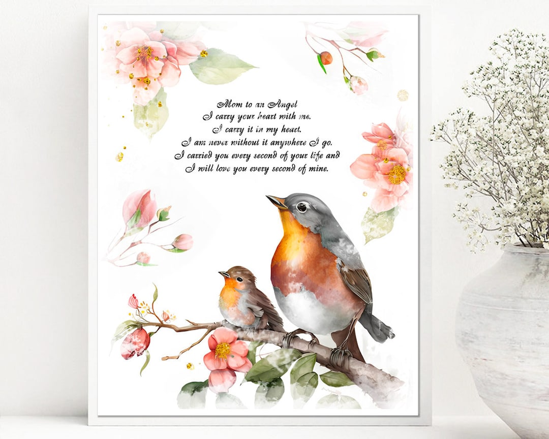 Loss of Baby | Mom to an Angel | Miscarriage Print | Loss of Pregnancy ...