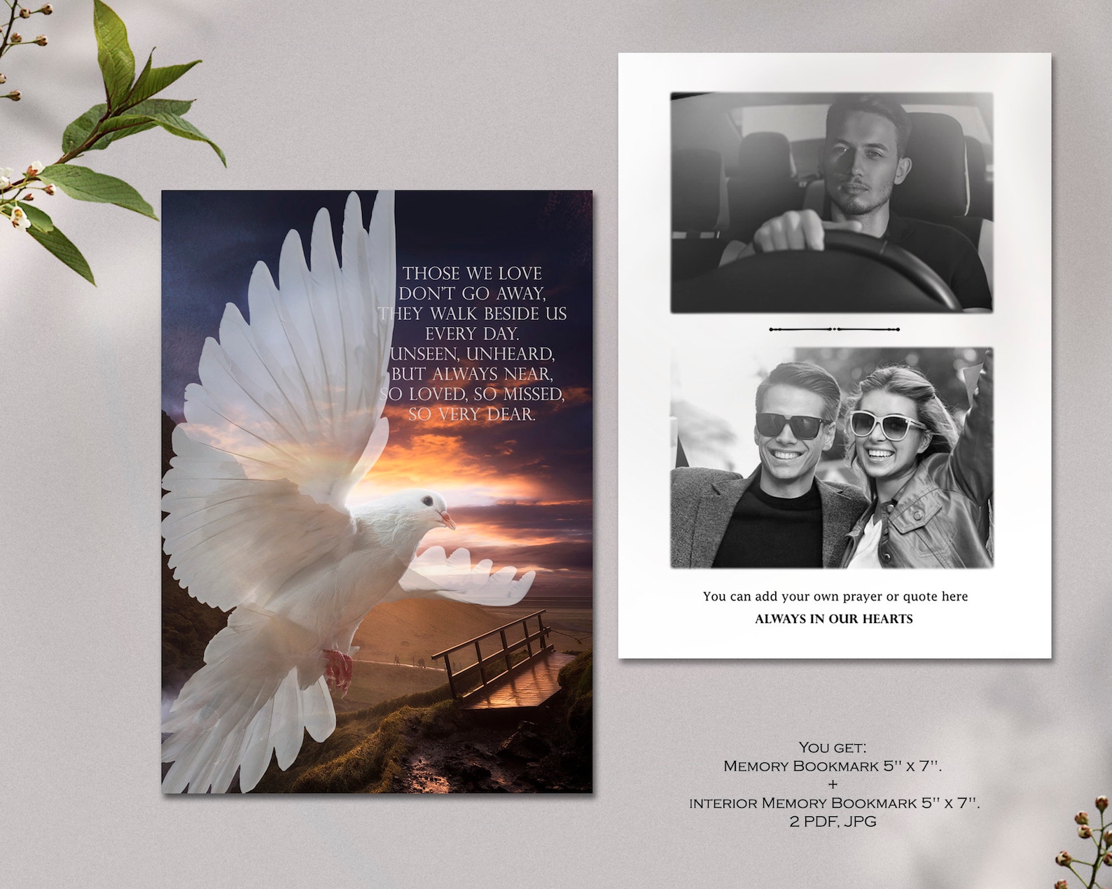 Gold Sunset Funeral Program Template | Beautiful Sunset Celebrating of ...