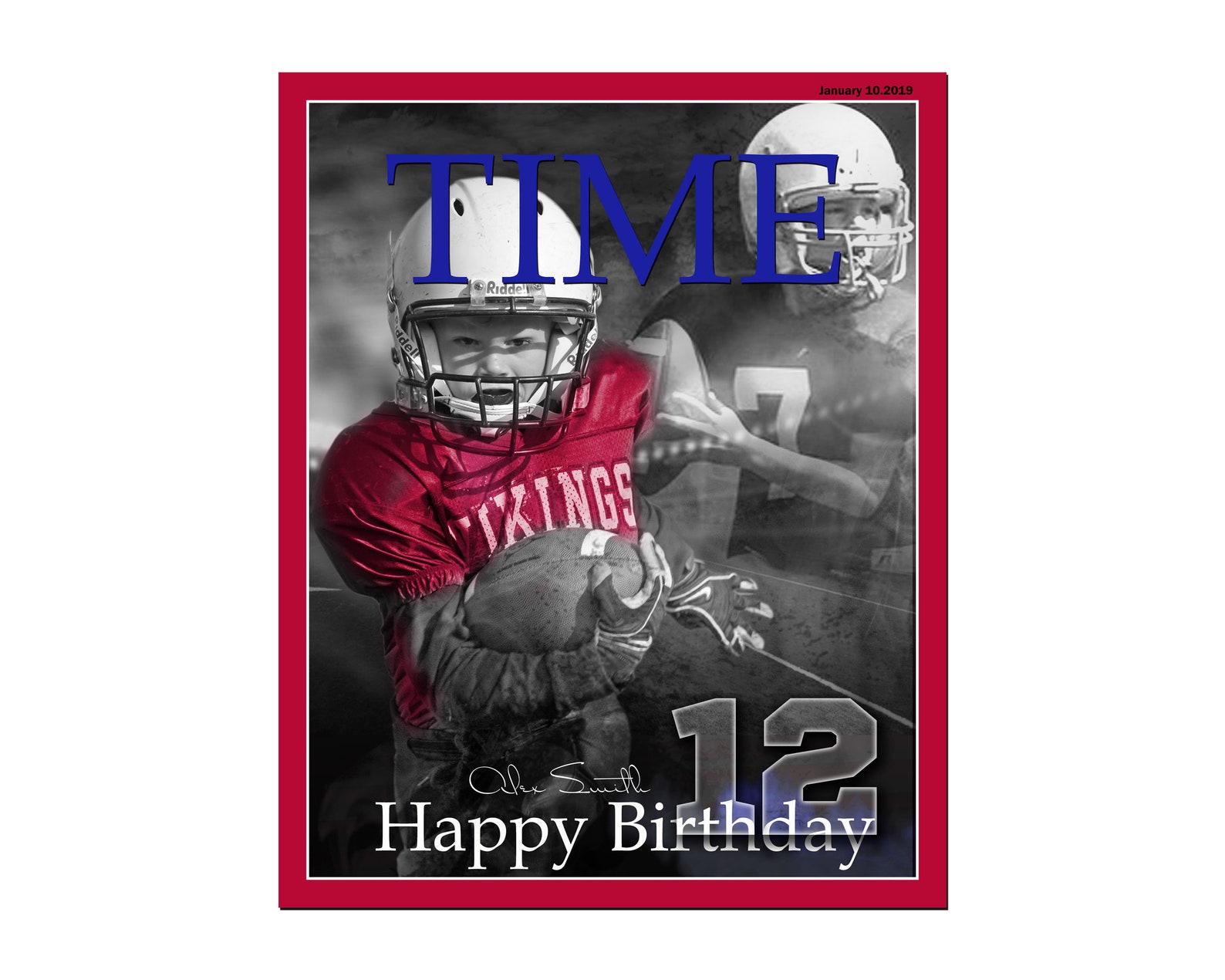 Patrick Mahomes time magazine cover Photoshop service | Etsy