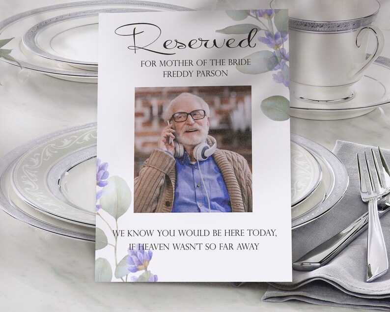 Personalized Memorial Wedding Sign for Father of the Bride - Etsy