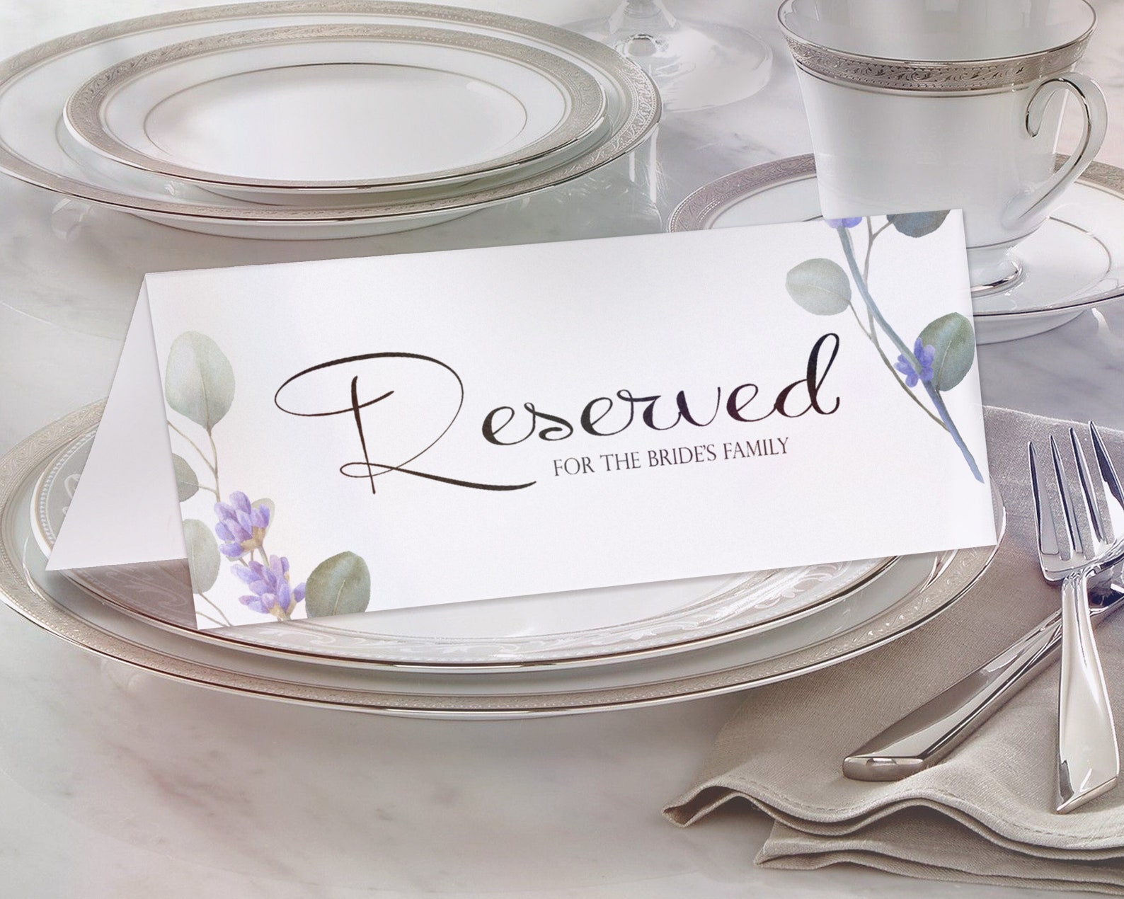 Reserved wedding chair or table sign for the bride and | Etsy