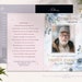 Funeral Program Template for Men Blue Flowers Funeral - Etsy