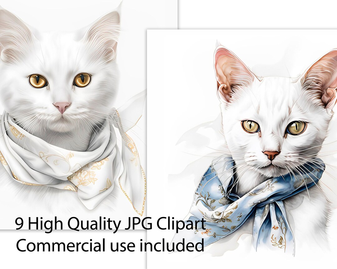 Glamour Cats, Stylish Cats, Fashion Cats Clipart 9 High Quality JPG ...