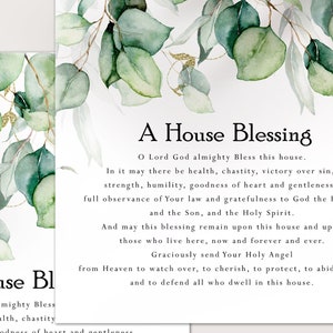 House Blessing Prayer Print, Prayer for New House, Bible Verse Picture ...