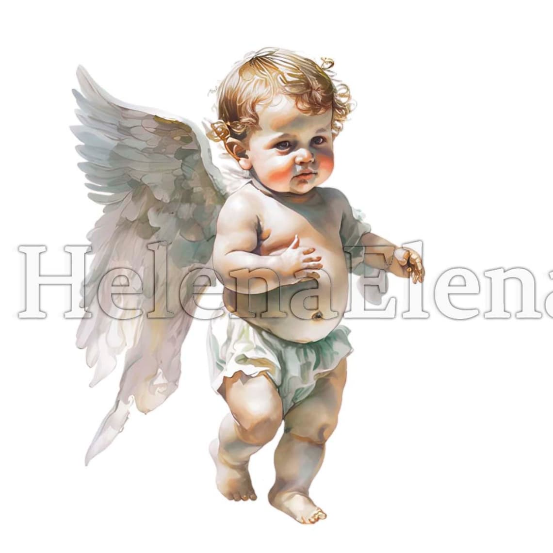 Angel Watercolor Clipart Png | Boy Girl Clip Art Png | Angel Baptism ...