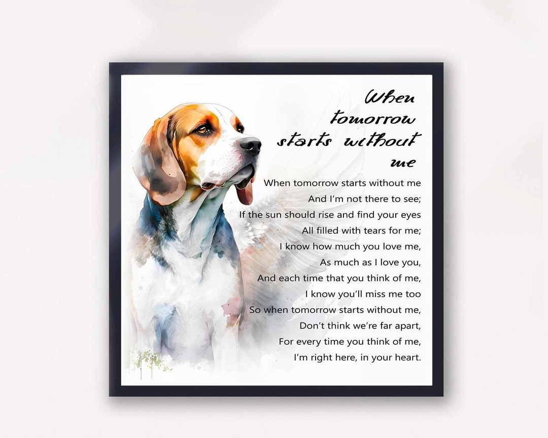 Beagle Gift, Memorial Beagle Gift, Memorial Gift Dog, Loss of Pet ...