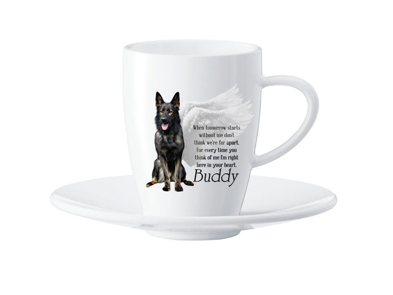 German Shepherd With Wings and Nimbus Dog With Wings Print - Etsy