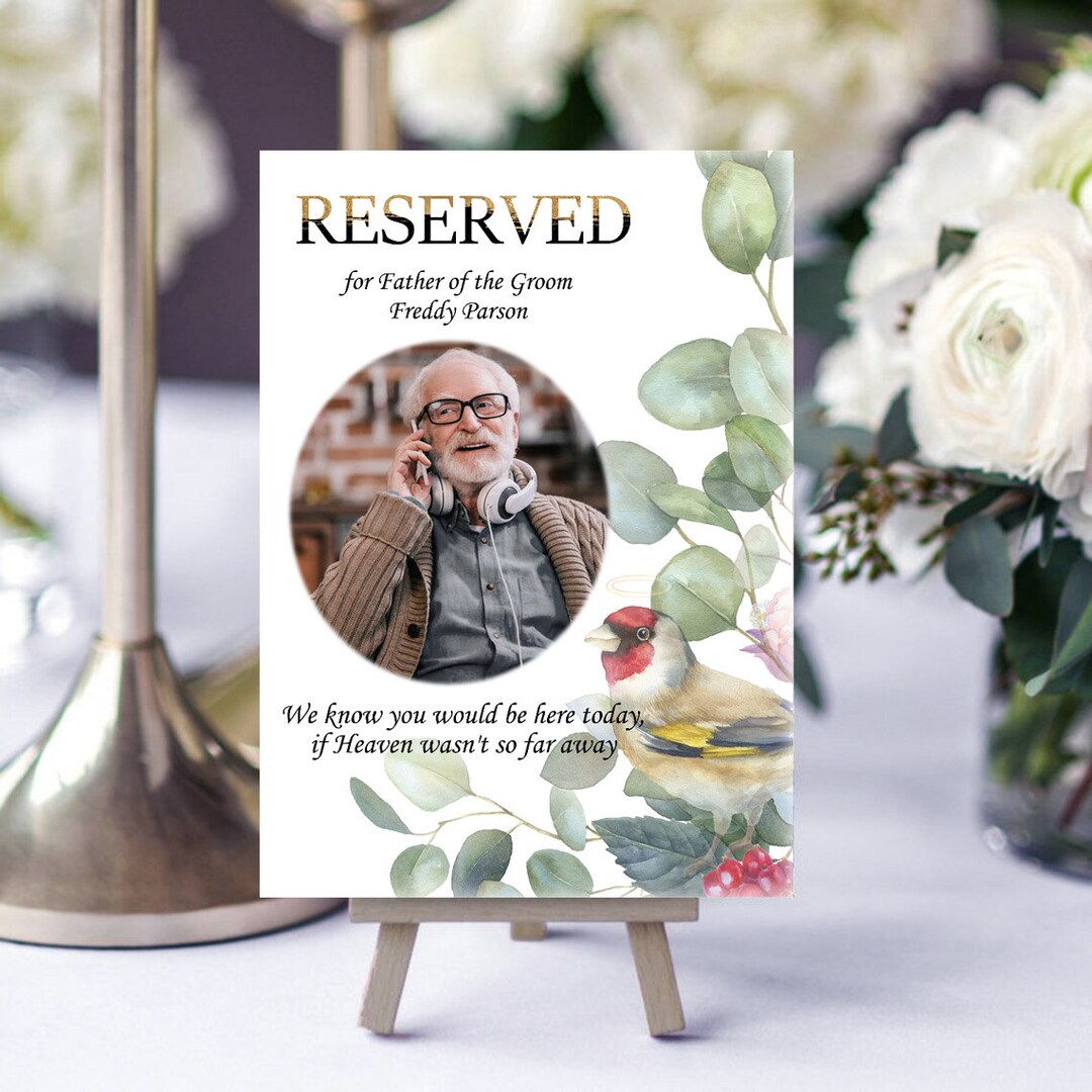 Father of the Bride Personalized Wedding Memorial Sign, Wedding ...