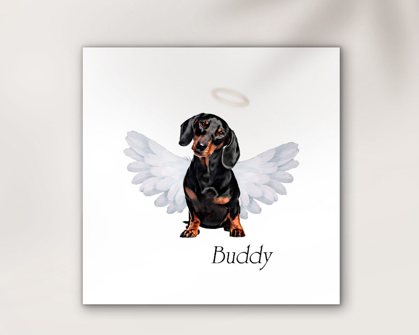 Loss of Pet Dog Dachshund in Heaven Sky Deceased Dog | Etsy