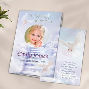 Baby or Child Funeral Program Template, in Loving Memory of Son ...