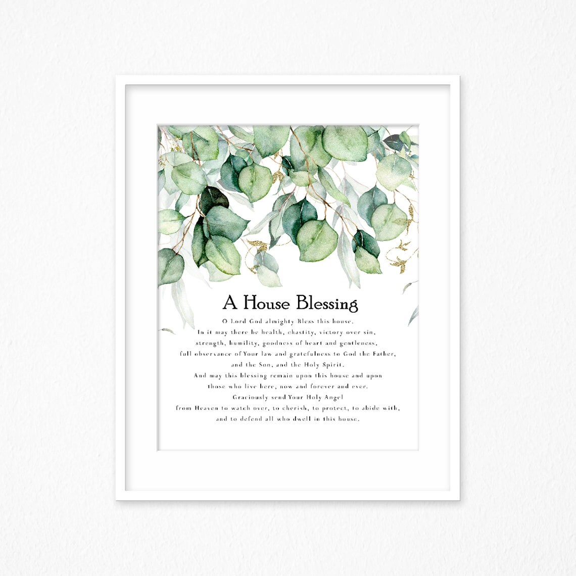 House Blessing Prayer Print, Prayer for New House, Bible Verse Picture ...