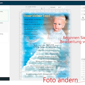 Funeral Service Program Template for Baby or Child , in Loving Memory ...
