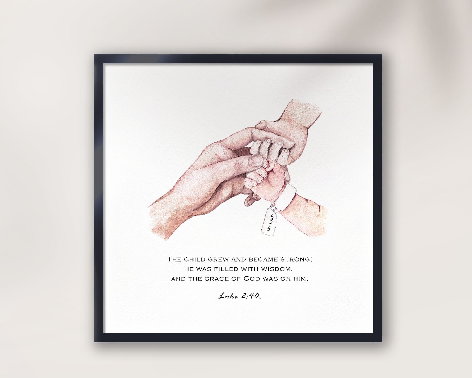 Luke 2:40 Picture the Child Grew and Became Strong, Bible Wisdom, Bible ...