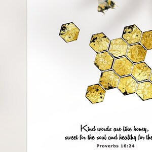 Proverbs 16: 24 Kind Words Are Like Honey, Bible Verse Picture, Bible ...