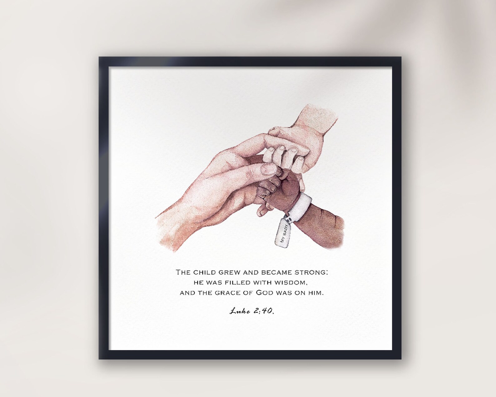 Luke 2:40 Picture the Child Grew and Became Strong, Bible Wisdom, Bible ...