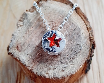 Winter soldier necklace Bucky Barnes star symbol necklace Avengers Marvel Necklace