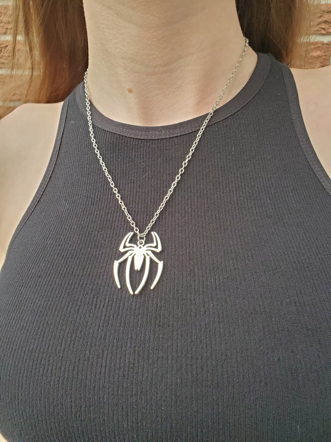 Spider-man Pendant Necklace or Keychain, Silver Spiderman Spider ...