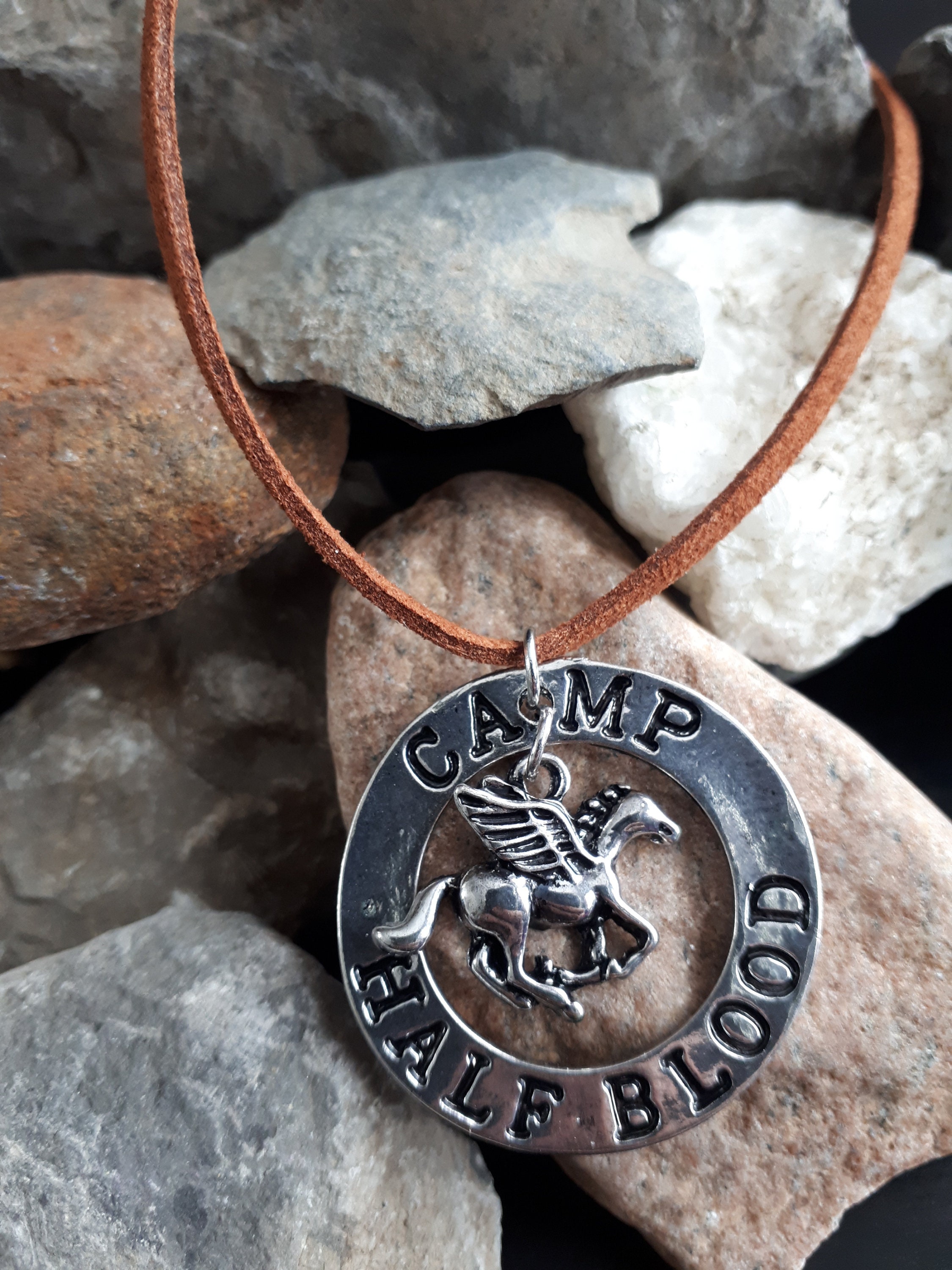 Percy Jackson jewelry Percy jackson pendant necklace Camp | Etsy