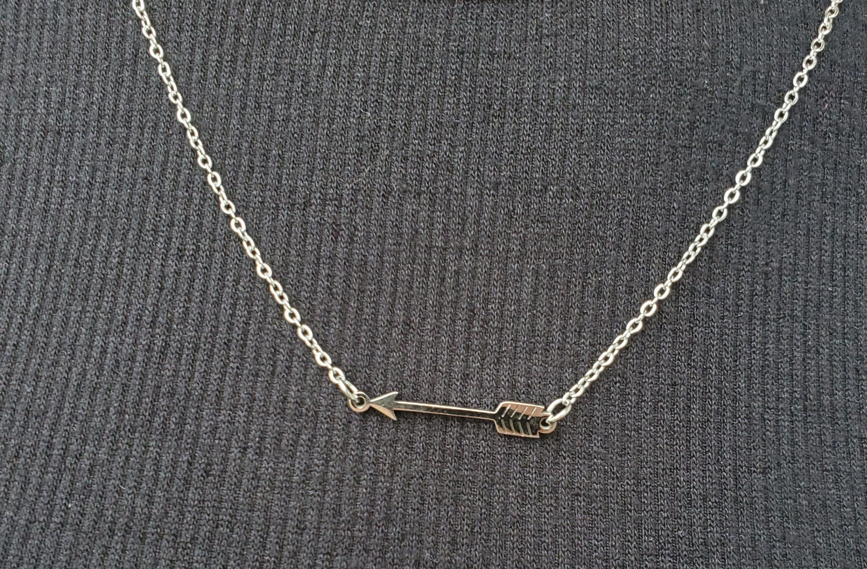 Arrow Necklace: Stainless Steel Cupid Pendant - Etsy