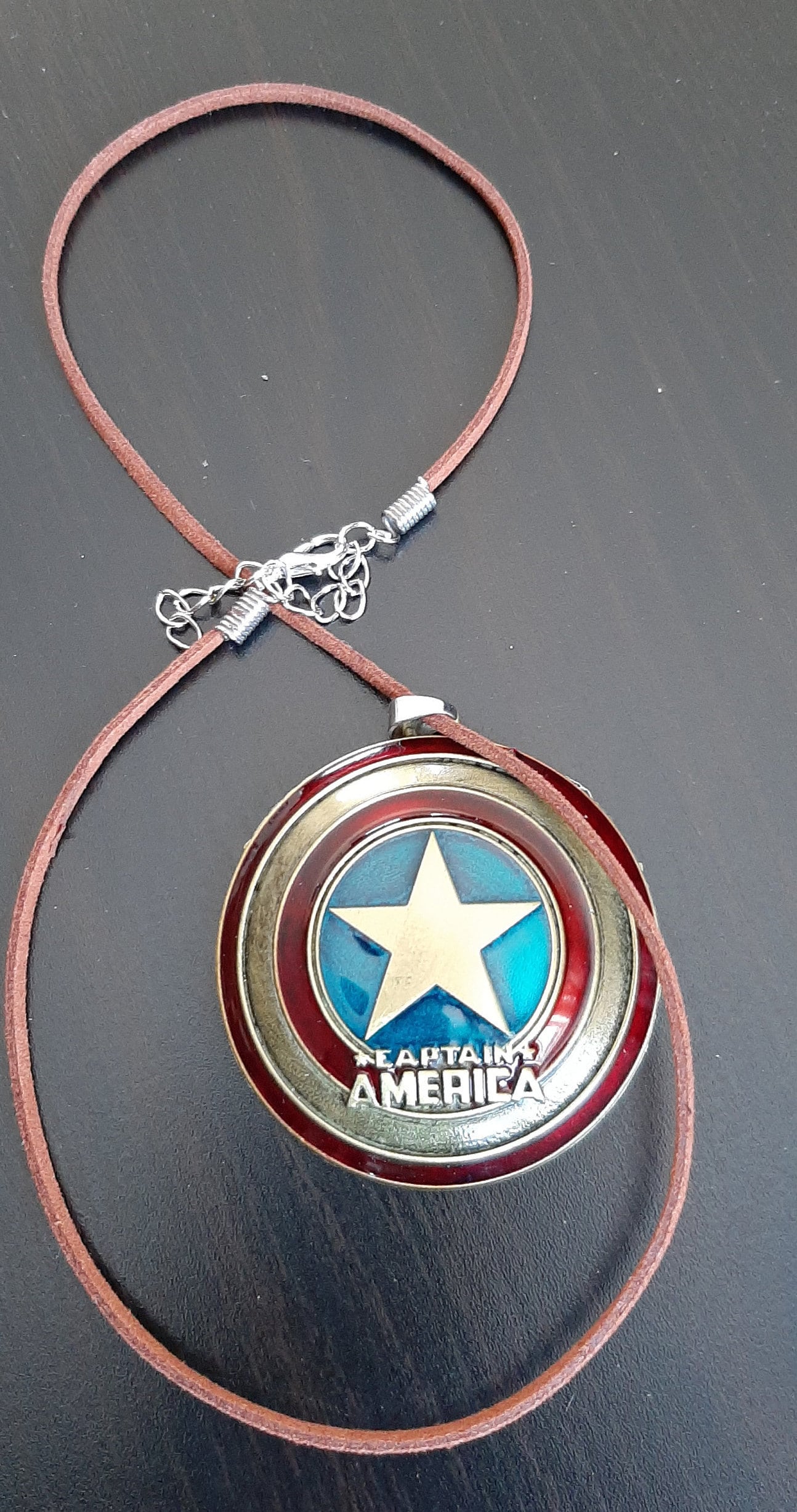 Captain America Shield Pendant, Avengers Necklace, Marvel Gift - Etsy
