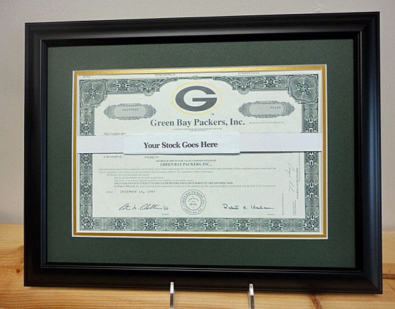 Green Bay Packer Stock Frame | Etsy