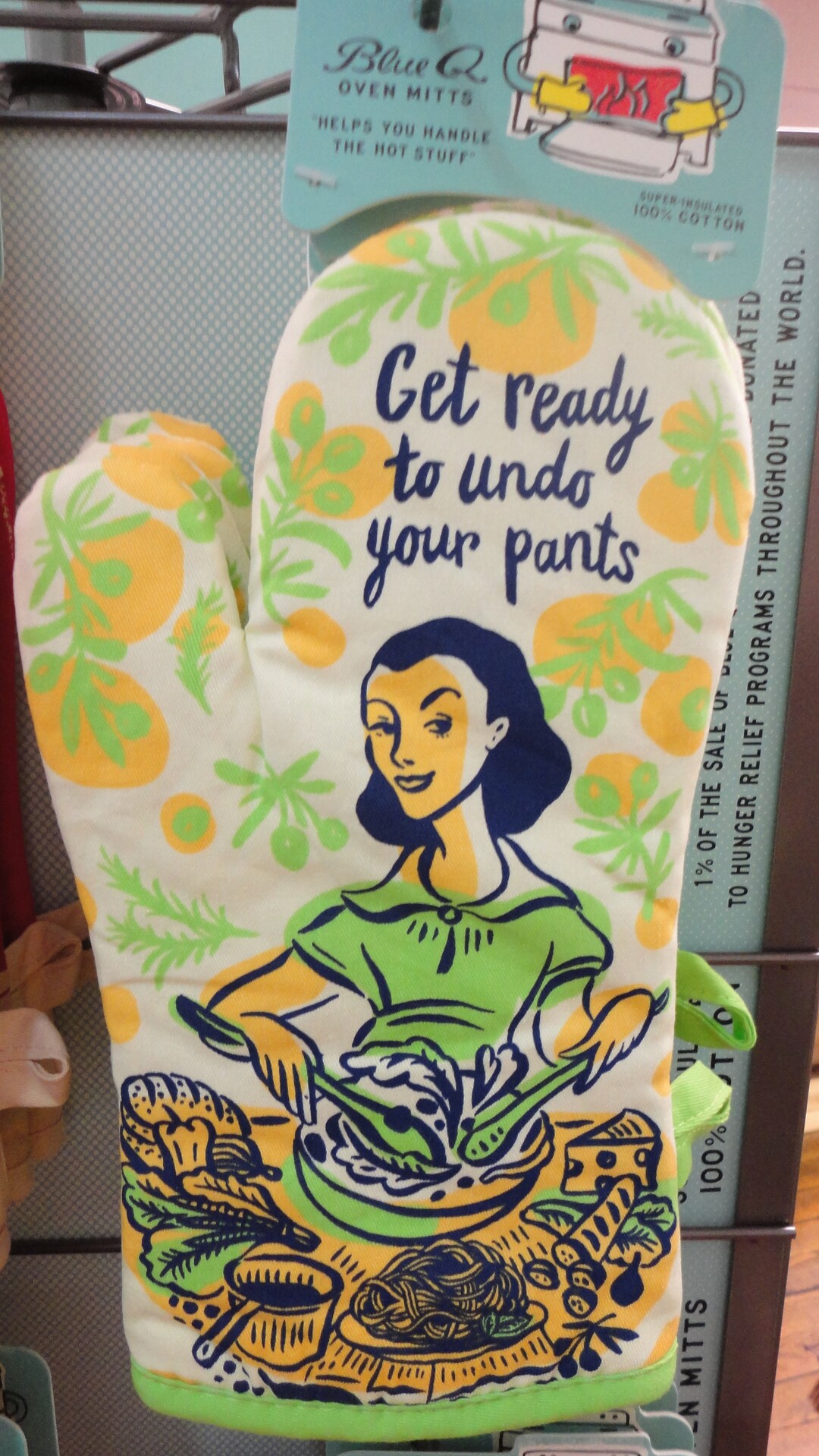 Oven Mitt - Retro Fun - Get Ready to Undo Your Pants - Etsy