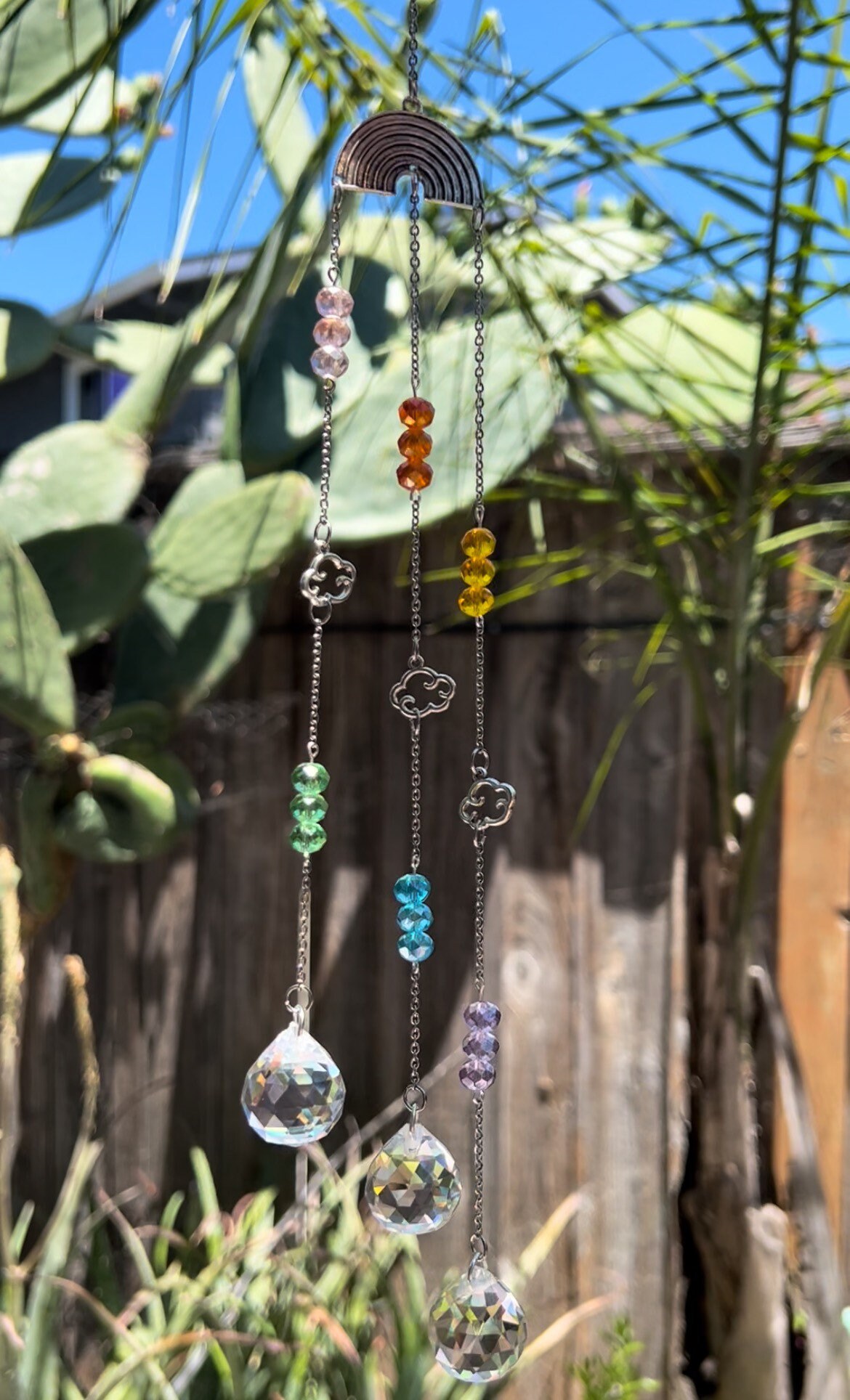 Rainbow Cloud Sun Catcher/ Window Hanger/ Rainbow Maker - Etsy
