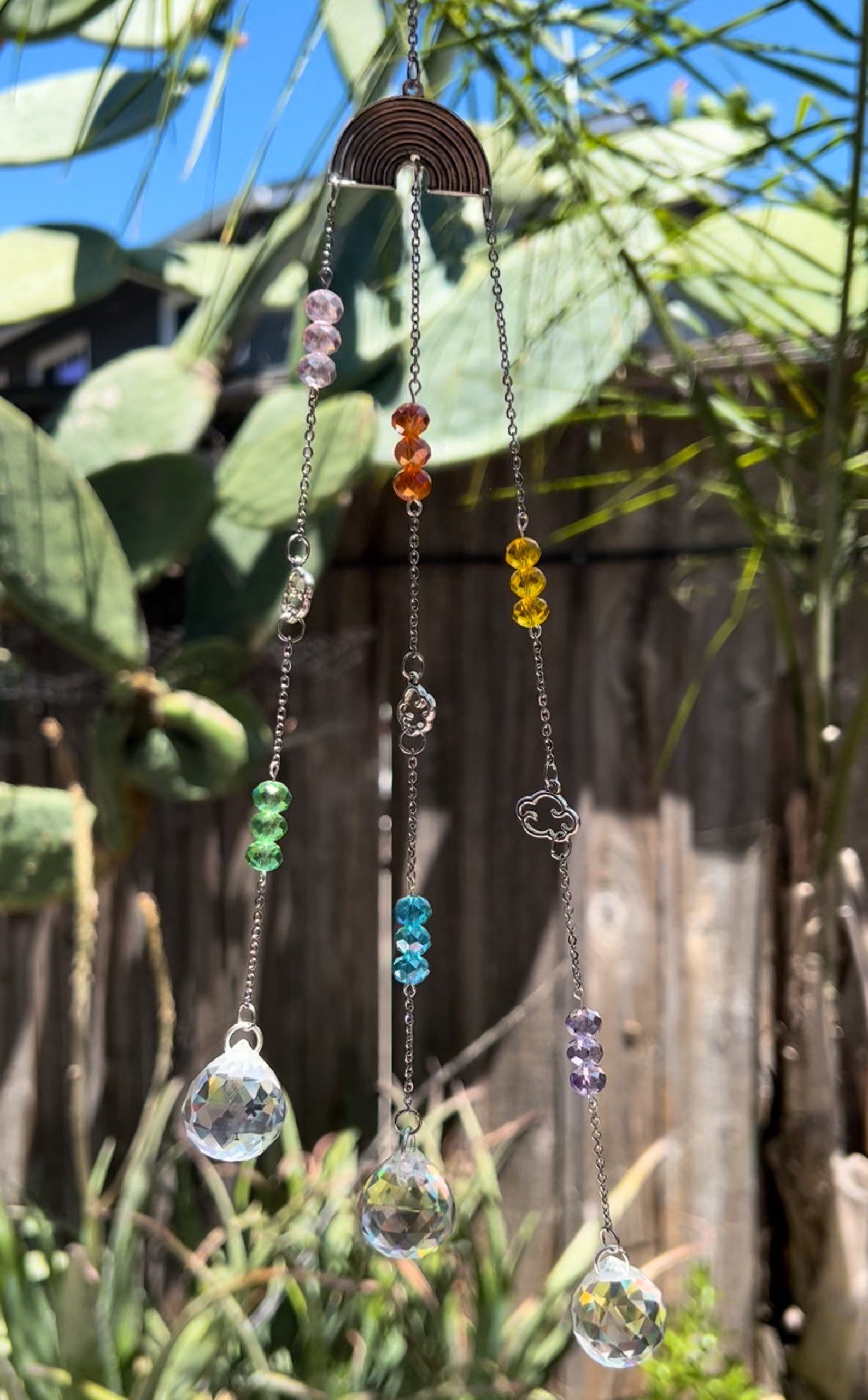 Rainbow Cloud Sun Catcher/ Window Hanger/ Rainbow Maker - Etsy