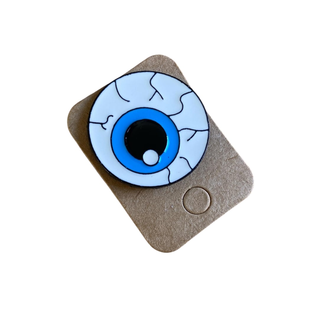 Eye Pin, Eye Enamel Pin, Eye Pin Badge, Gothic Lapel Pin, Halloween ...