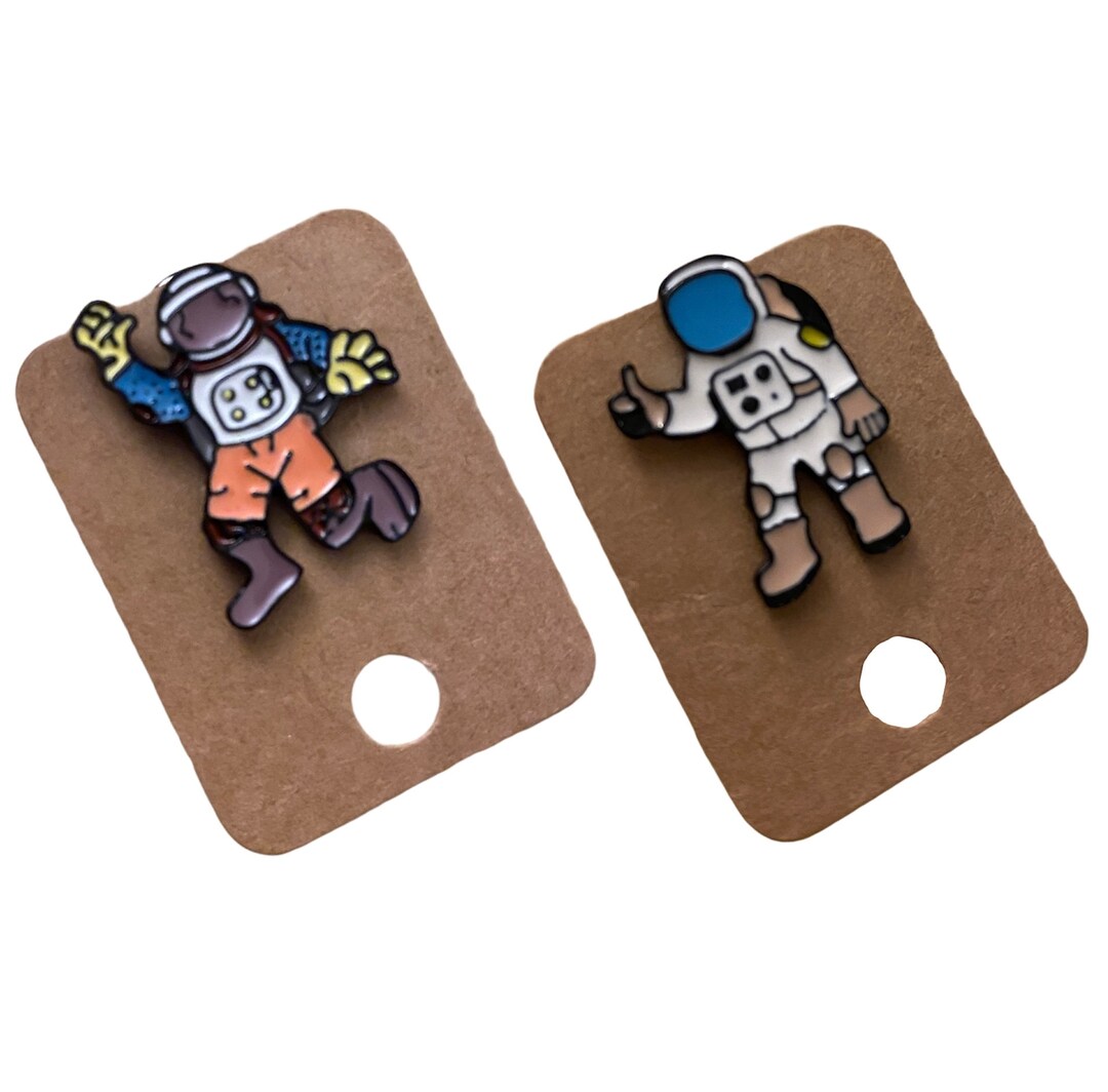 Spaceman Pin,spacewoman Pin, Astronaut Pin,spaceman Enamel Pin Badge ...