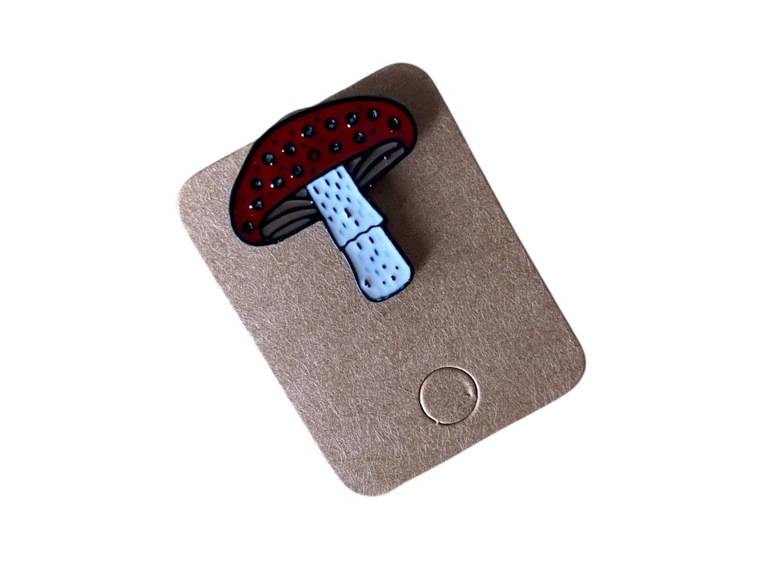 Mushroom Pin, Fungi Pin,enamel Pin Badge, Fungi Enamel Pin, Mushroom ...