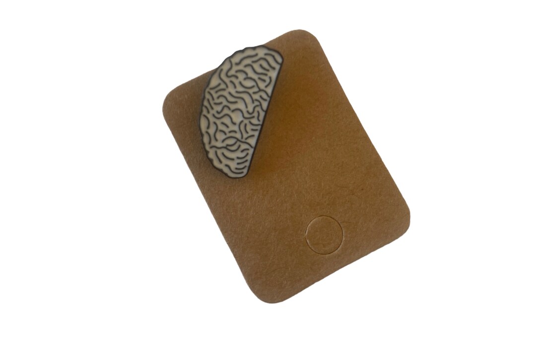 Brain Pin,brain Enamel Pin Badge,brain Enamel Pin,brain Lapel Pin,cute ...