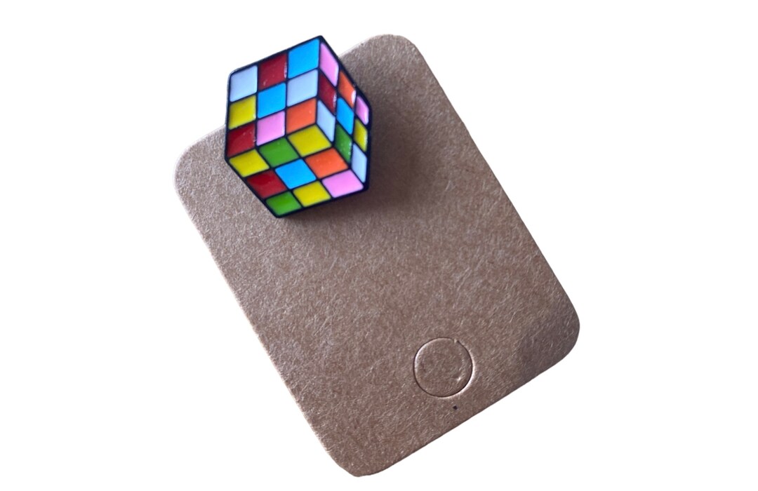 Rubik Cube Pin,rubik's Cube Pin - Etsy