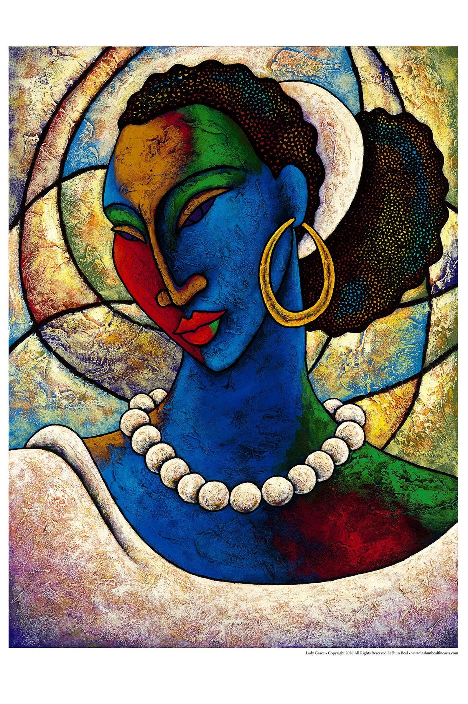 Lady Grace Lithograph Lashun Beal African American Art - Etsy