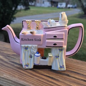 Vintage Limoges China Porcelain Mini Kitchen Sink Teapot - Etsy