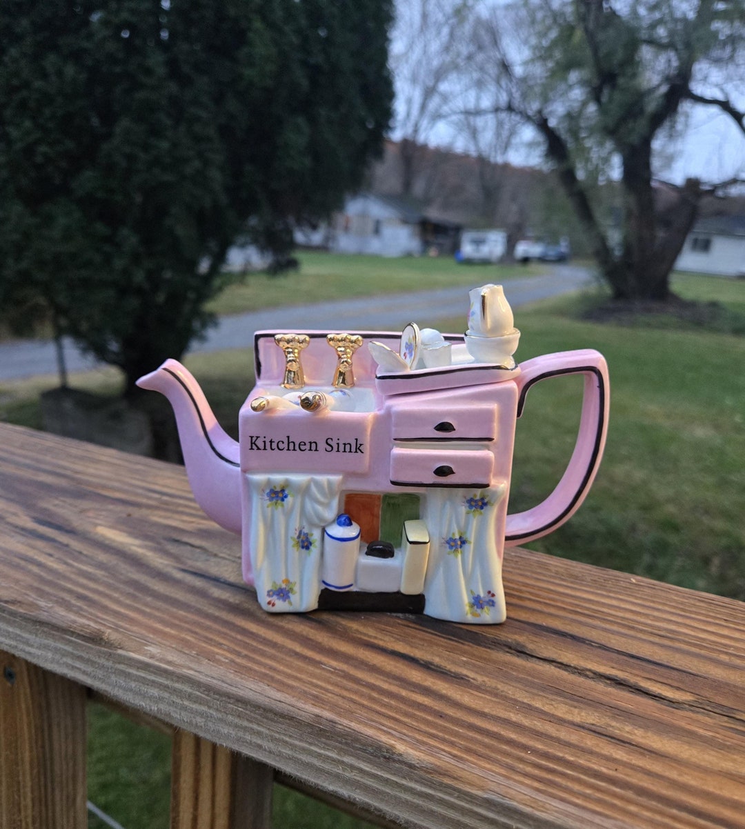 Vintage Limoges China Porcelain Mini Kitchen Sink Teapot - Etsy