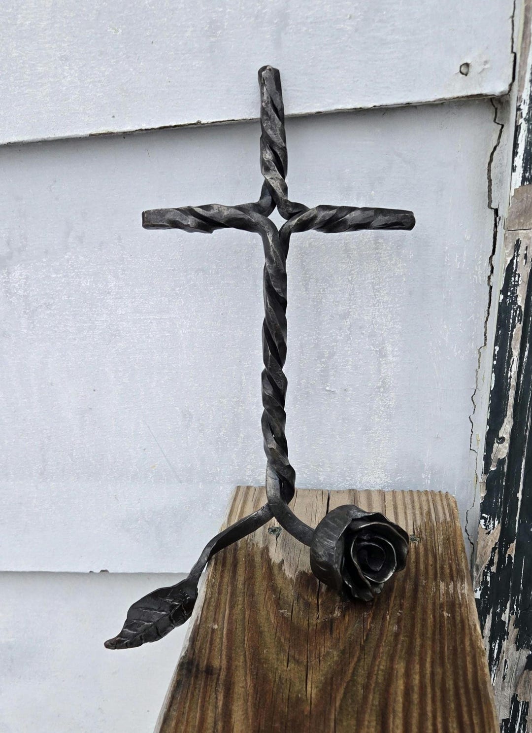 Vintage Hand Forged Cross - Etsy
