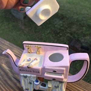 Vintage Limoges China Porcelain Mini Kitchen Sink Teapot - Etsy