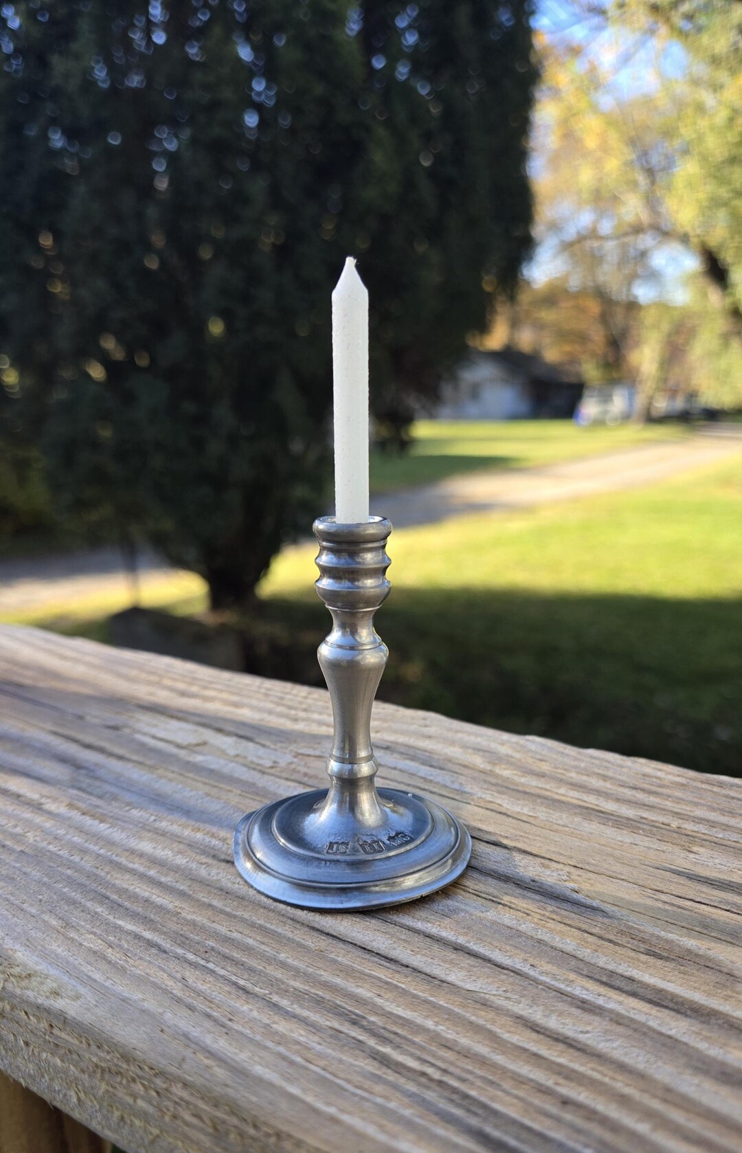 Vintage Pewter Candlestick, Vintage John Somers Pewter Small ...