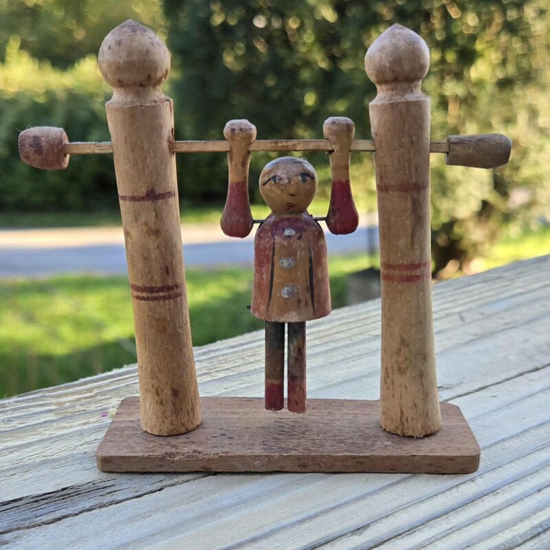 Wooden Acrobat Toy - Etsy
