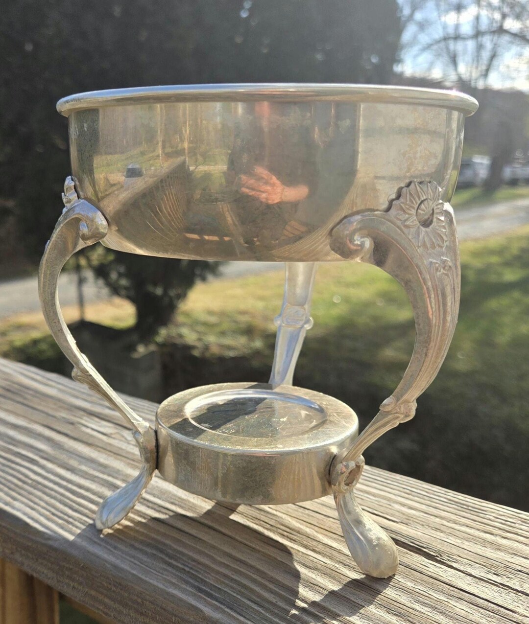 Vintage Silver Plated Warming Stand - Etsy
