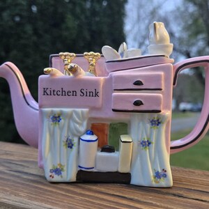 Vintage Limoges China Porcelain Mini Kitchen Sink Teapot - Etsy