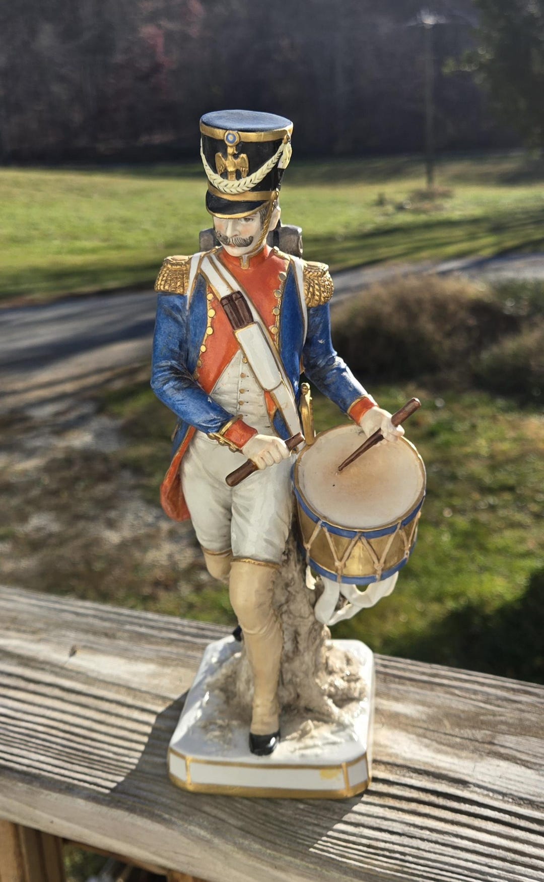 Antique Drummer Statue - Etsy