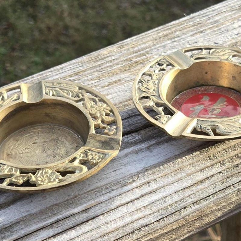 Brass Ashtray - Etsy