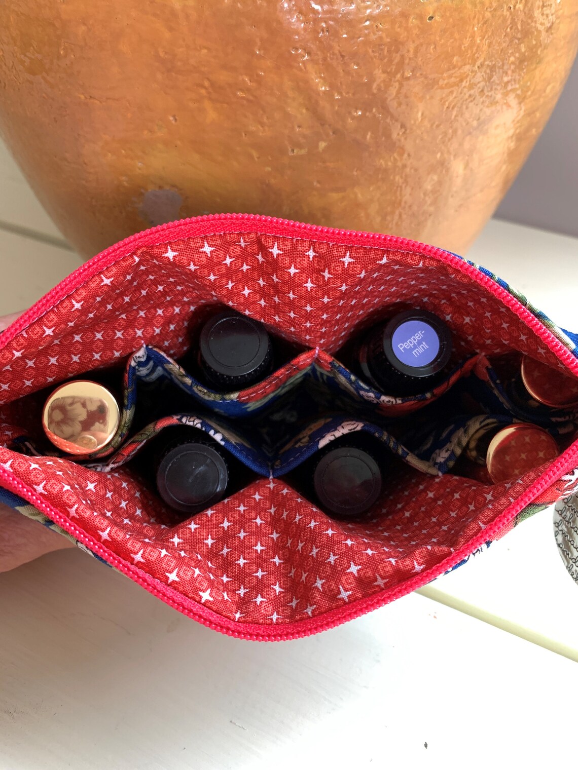 Floral Essential Oil Bag Travel Bag Essential Oil Case - Etsy