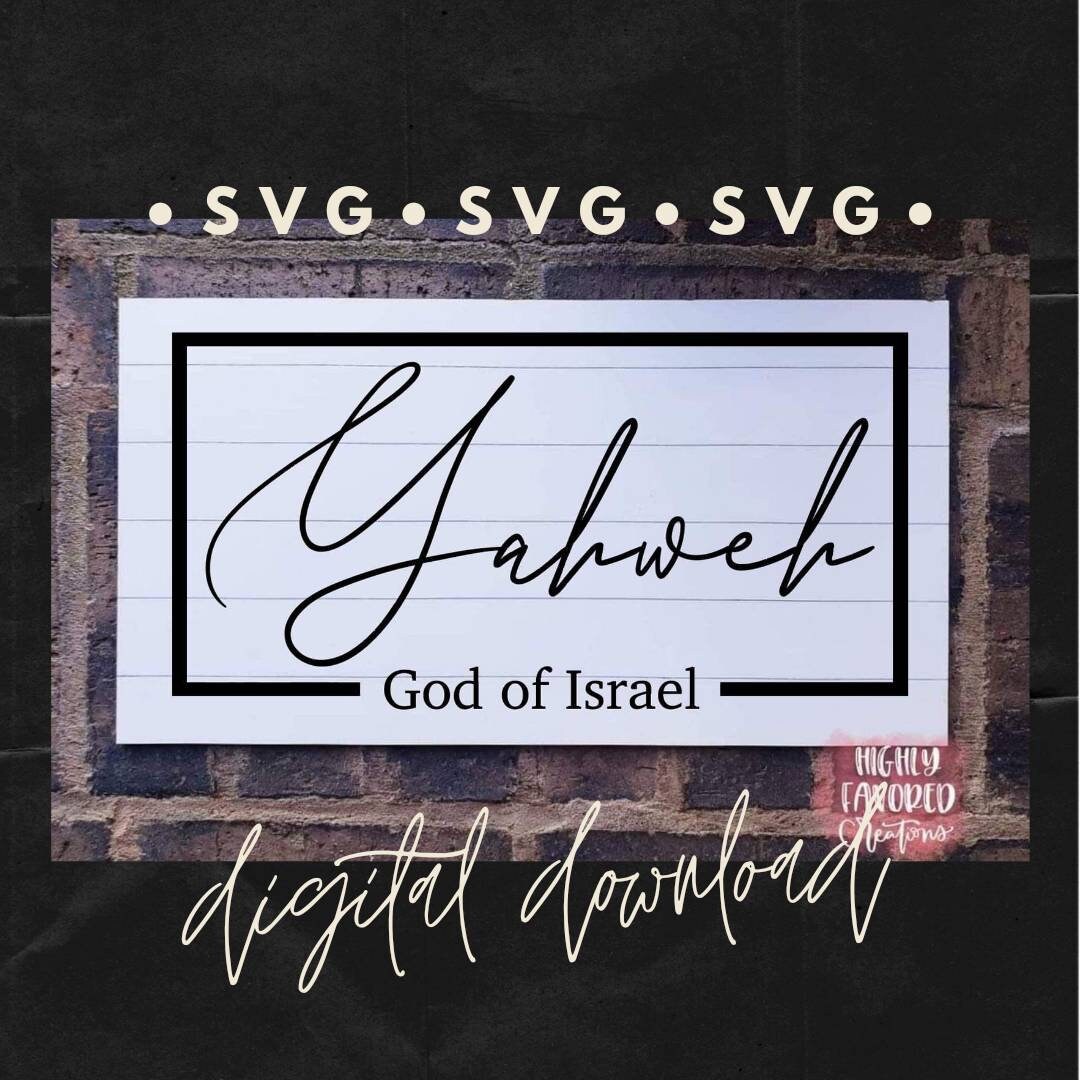 Yahweh Sign Bundle SVG - Laser Ready Cut File - Scripture Sign SVG - Etsy