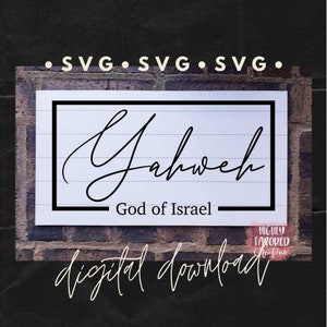 Yahweh Sign Bundle SVG - Laser Ready Cut File - Scripture Sign SVG - Etsy