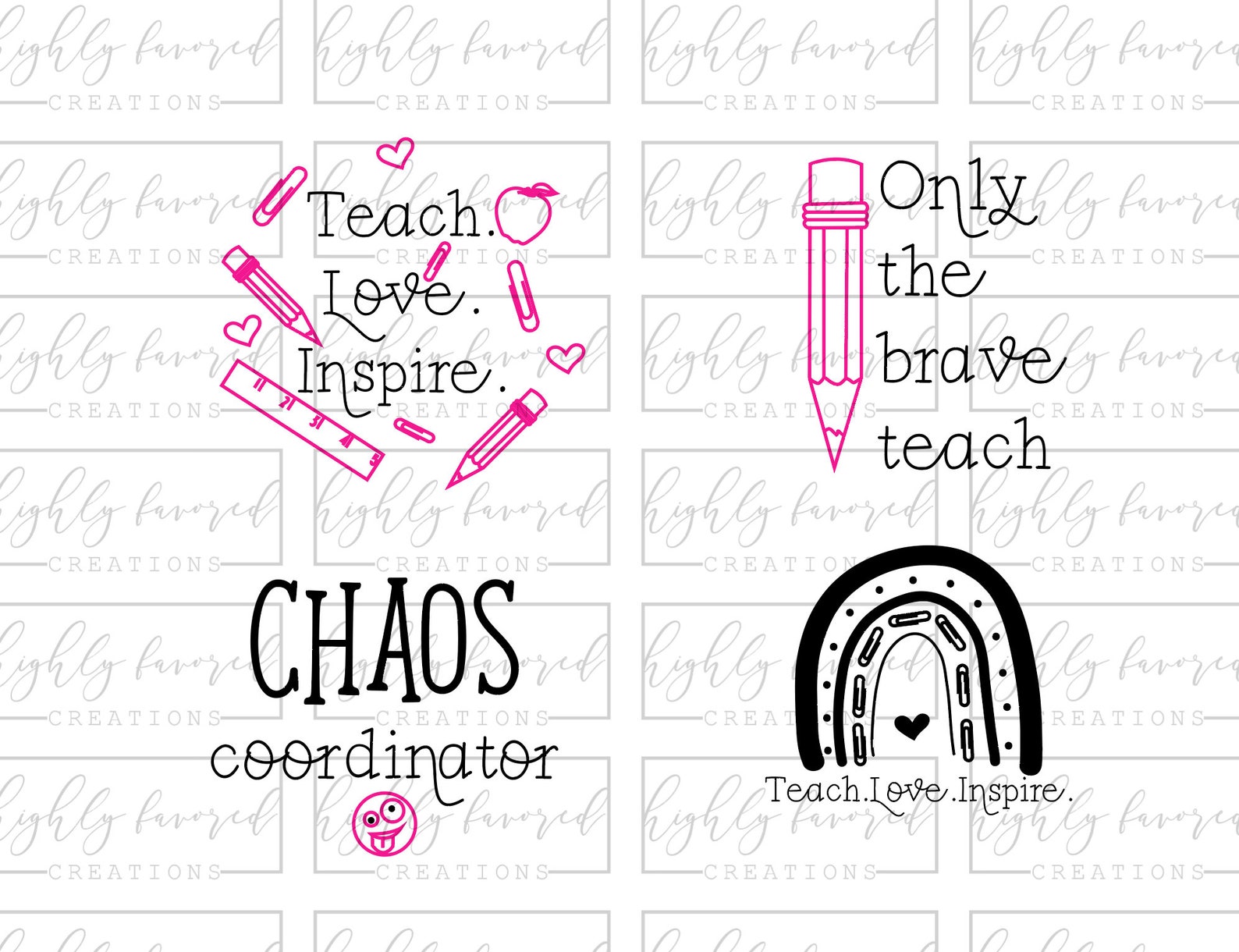 Teacher Lanyard SVG Bundle - Etsy