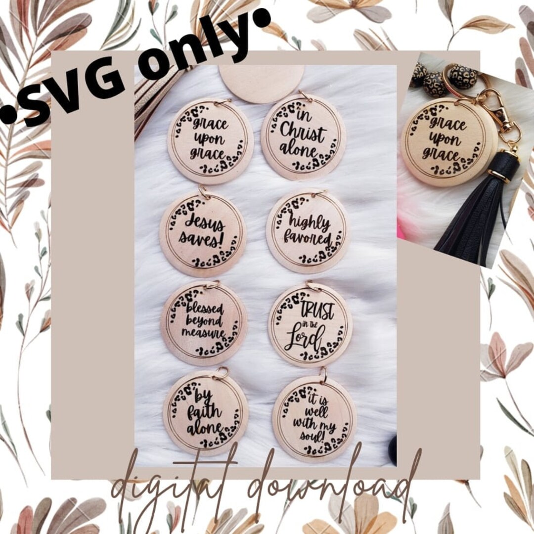 Christian Keychain SVG Bundle - Etsy